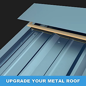 (10PCS)-12" Classic Ribbed Profile Foam Closure Strip for Metal Roofing Panels 3' Long Inside Roof Closure Strip, Noise Reduction, and Resistance to Cold