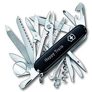 Personalized SwissChamp Black Swiss Army Knife by Victorinox