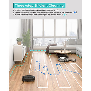 Lefant Robot Vacuum M213S, 3200Pa Powerful Suction, 150Mins Runtime, Tangle Free, Slim, Works with WiFi/App/Alexa, Robot Vacuum and Mop Combo, Ideal for Pet Hair, Carpets, Hard Floors
