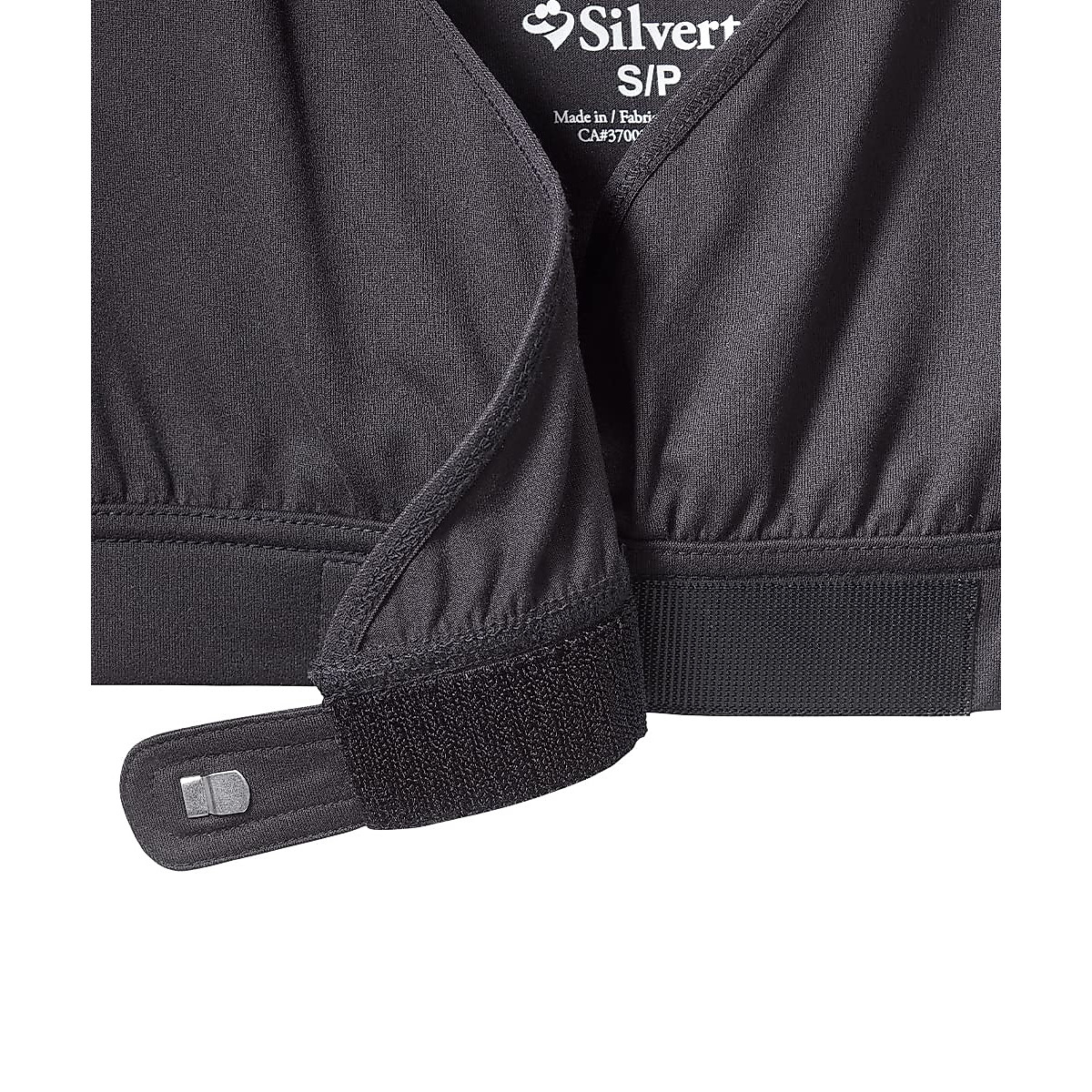 Silverts Women’s Easy Closure Bra - Underwire Free Front Closure Bras for Seniors, Arthritis, Disabled, Surgery Recovery - Adaptive Clothing for Women, Bras for Elderly Women - Black SMA