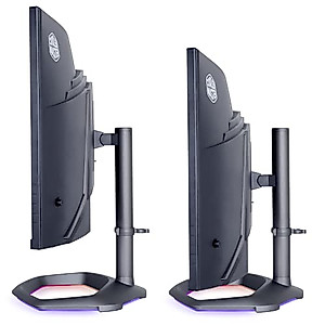 Cooler Master GM34-CWQA 34” ARGB Curved 144Hz VA QD Tech Ultra-WQHD 3440 x 1440 PC Monitor, 0.5ms (MPRT), Curve 1500R, FreeSync Premium, DP*1, HDMI2.0 * 2, USB C*1, VESA Mount (CMI-GM34-CWQA-US)