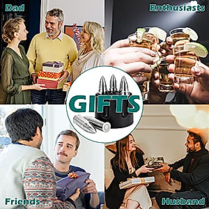 Whiskey Stones, for Men Him Husband Father Dad Boyfriend Guys,Birthday Gift Ideas, Gadgets for Men Brother Him,Whiskey Gifts for Men,Cool Stuff, Stocking Stuffers for Men Adults