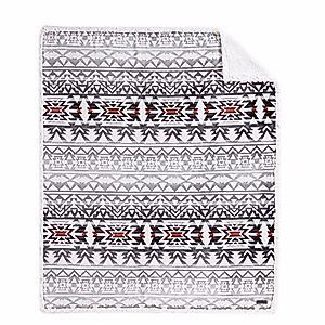 Eddie Bauer - Throw Blanket, Reversible Sherpa Fleece Bedding, Home Decor for All Seasons (Clyde Hill Stripe, Throw)