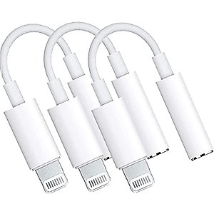 [Apple MFi Certified] 2Pack iPhone 13 Headphone Jack Adapter, Lightning to 3.5mm Aux Audio Jack Adapter Dongle Cable Stereo Earphone Connector Converter for iPhone 12/11/XR/X/8/7/SE Call+Music Control