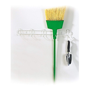 Spectrum Diversified All Purpose 10-Hook Rack Wall Mount, White