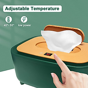 Wipe Warmer for Babies, Wet Wipes Dispenser, Diaper Warmer Container, Baby Essentials for Newborn Boy, Girl. Baby Registry Must Haves Accessories. Pregnancy Gift Stuff, New Born Necessities Item-Green