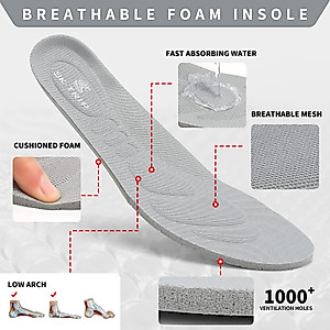 SK·TRIP Women's Walking Shoes Lightweight Breathable Flying Woven Mesh Upper Casual Jogging Shoes Ladies Tennis Shoes Workout Footwear Non-Slip Gym Sneakers for Women White, US10