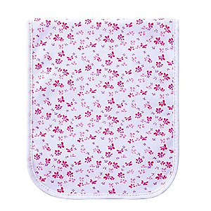 Hakochia Burp Cloths for Baby Girls Organic Cotton Large Burp Clothes Extra Absorbent Soft Burping Rags Spit Up Cloth Sets for Newborns 8 Pack