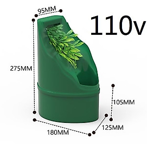 LinaLife Reptile Chameleon Cantina Drinking Fountain Water Dripper Comes with Feeding Tongs Frosted Tweezer with Extra Pump for Lizard Turtle Snake Spider Frog Gecko Simulated Waterfall