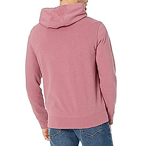 Amazon Essentials Men's Lightweight French Terry Full-Zip Hooded Sweatshirt, Pink, Large