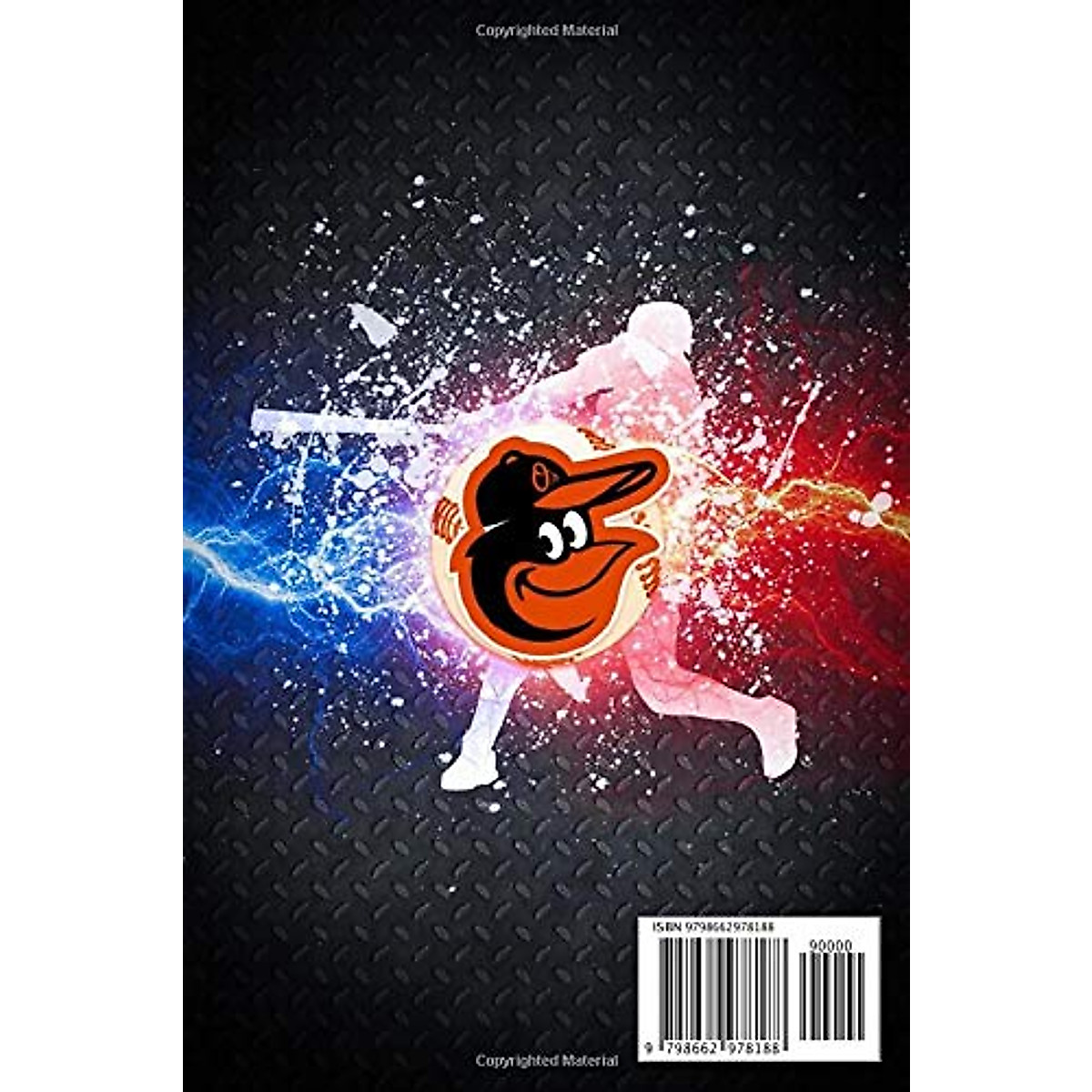 Notebook : Baltimore Orioles Lined Notebook Journal 102 Pages - Independence Day Gift Types #33