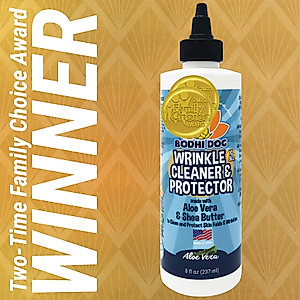 Bodhi Dog Wrinkle Cleaner and Protector | Extra Large 8oz | Soother & Protect Wrinkles & Skin | Stain Remover & Anti Itch for Bulldogs & Pugs | Made in The USA