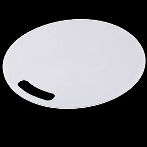 uxcell Plastic Kitchen Round Dual Side Fruit Vegetable Meat Cutting Chopping Block Mats Board