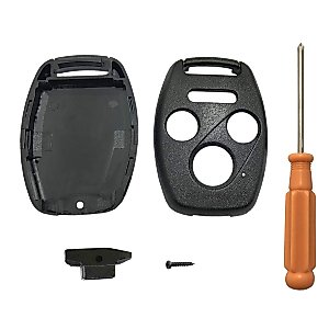 3+1 Buttons Replacement Key Fob Cover Case fits for Honda Accord Civic 2012 CR-V Pilot 2006 Pilot 2009-2015 Element Keyless Entry Key Fob Shell