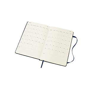 Moleskine Classic 12 Month 2022 Weekly Horizontal Planner, Hard Cover, Large (5" x 8.25"), Sapphire Blue
