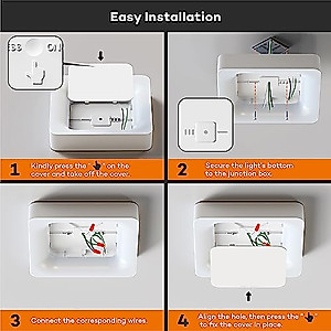 BLNAN 12 Inch Dimmable Flush Mount LED Ceiling Light Fixture with Remote Control, 24W 2400LM 3000K-6500K Dimming Ceiling Lamp for Bedroom Kitchen Hallway