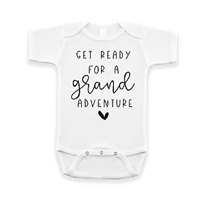 Pineapple Pancake Kids Pregnancy Announcement For Grandparents Get Ready for a Grand Adventure Infant Bodysuit