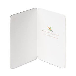 Papyrus Baptism or Christening Card (Love and Many Blessings)