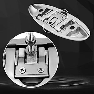 Laorde Boat Cleats 316 Stainless Steel Folding Dock Cleats 5 Inch Marine Grade Rope Cleat Flip Up Dock Cleat for Boat Kayak and Decoration with Fastener 2 Pack