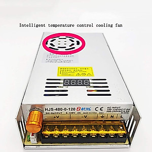 0-120V DC Adjustable Switching Power Supply 110V/220V AC to DC 120V 4A Power Supply Transformer Digital Display 480W Voltage Regulator Power Converter