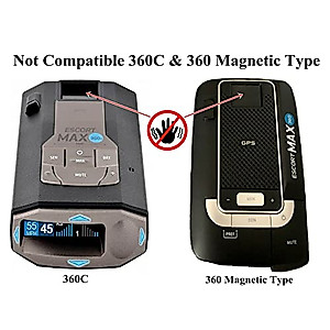 Sun Visor Clip / Mount for The Escort MAX MAX2 MAX360 & BEL GT-7 Radar Detectors