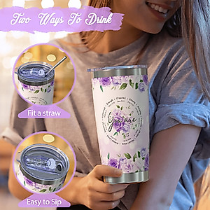 Christian Gifts for Women, Inspirational Gifts Purple Butterfly Gifts Religious Gifts for Women, Birthday Gifts for Women, Mom, Best Friend,Aunt, Sister- Christmas Gifts For Women Tumbler Gifts Idea