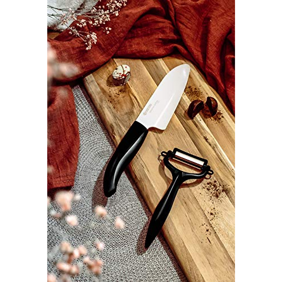 Kyocera Revolution Mini Santoku, 4-inch: White 5.5"