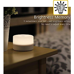 RTSU Bedside Lamp, Dimmable Touch Tap Light Novelty Light, Kids Children Adult LED Nightlight, Table Desk Atmosphere Decorative Mood Light Lamp, Bedroom Living Room Baby Nursery Night Light