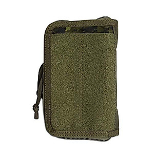 Field Notes 3x5 Notebook Cover System, with 4 Pleated Pen/Marker Slots, Zippered, Cordura Fabric (in Canadian Digital Camo)