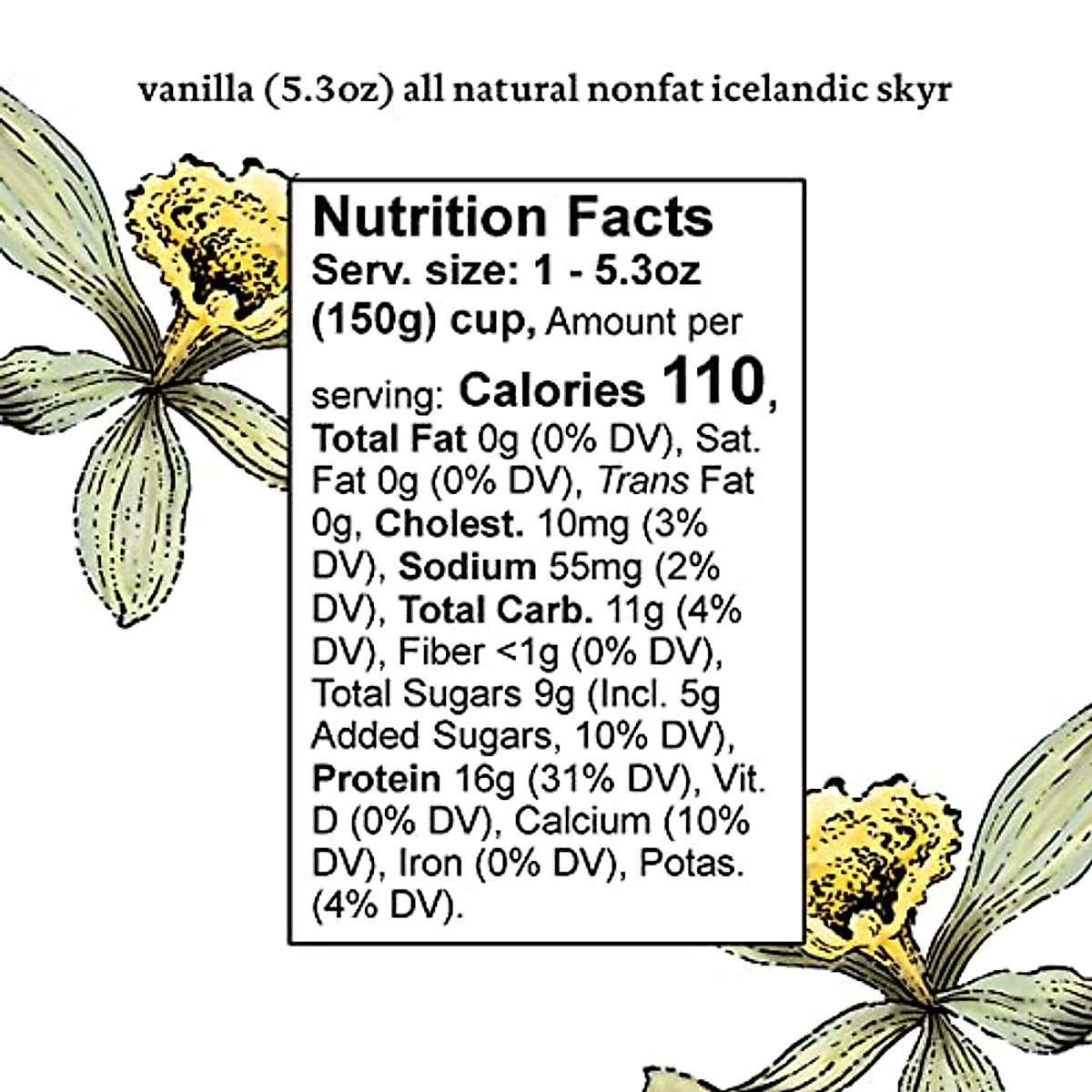 siggi’s® Icelandic Strained Nonfat Yogurt, Vanilla, 5.3 oz. Single Serve Cup – Thick, Protein-Rich Yogurt