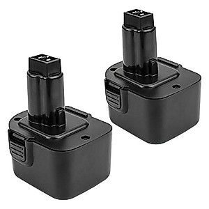 2Pack Upgraded 3.6Ah Ni-Mh 12 Volt DC9071 Replacement Battery for Dewalt 12V Battery Compatible with Dewalt 12 Volt DW9071 DW9072 DE9037 DE9071 DE9072 DE9074 DE9075 Cordless Power Tool Batteries