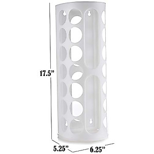 Grocery Bag Storage Holder - This Large Capacity Bag Dispenser Will Neatly Store Plastic Shopping Bags and Keep Them Handy for Reuse. Access Holes Make Adding or Retrieving Bags Simple and Convenient.