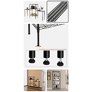 YFZZBH 60"x22"x12" 5 Layer Wire Shelving Rack Adjustable Shelf Storage Unit Commercial