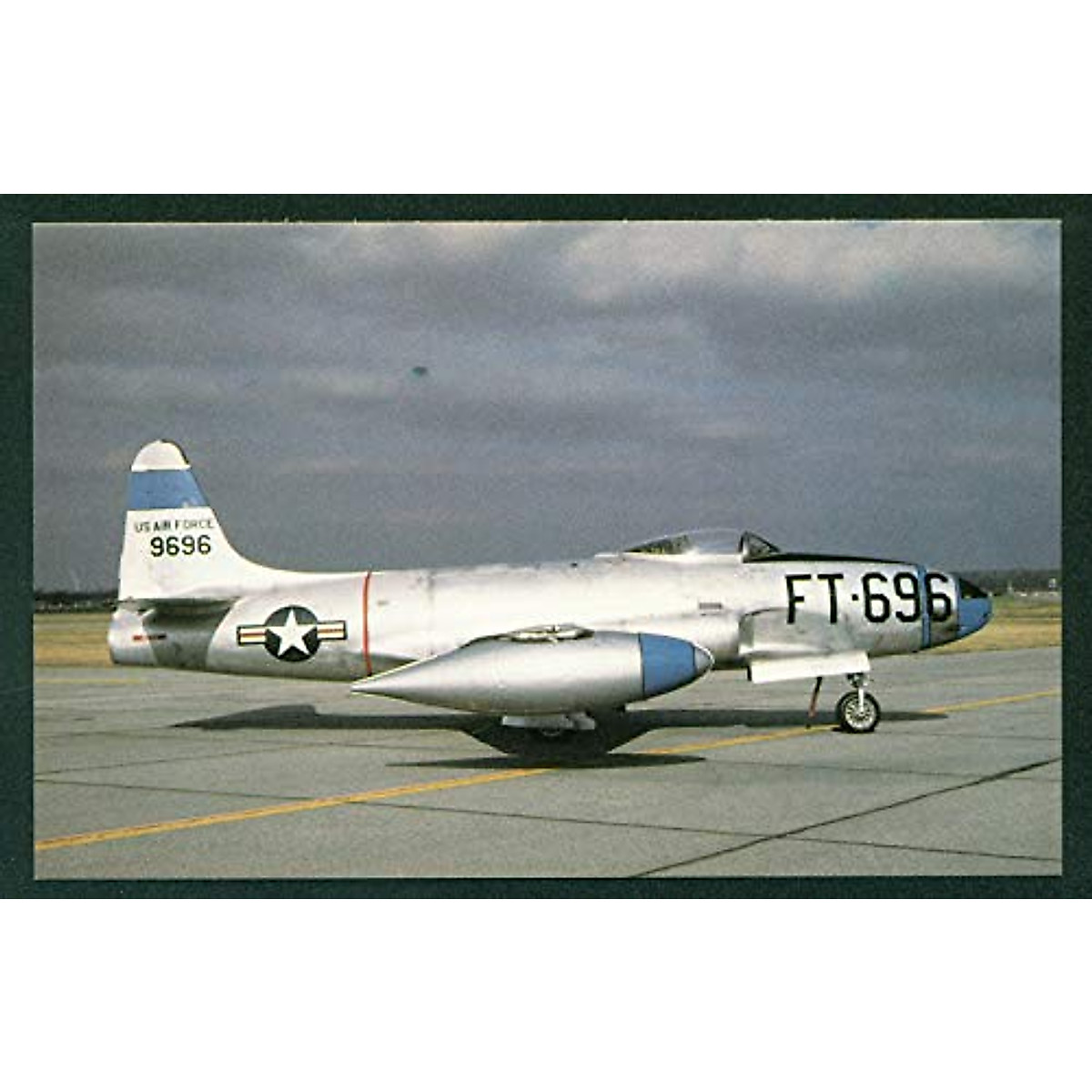 Lockheed F-80 Shooting Star First USAF Jet Combat Interceptor Korean War Aircraft Postcard