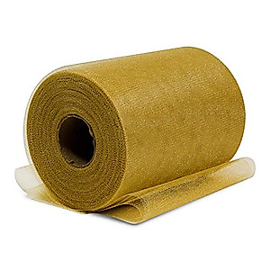 Expo International Premium Shiny Tulle Spool of 6-inch X 100 Yards | Gold