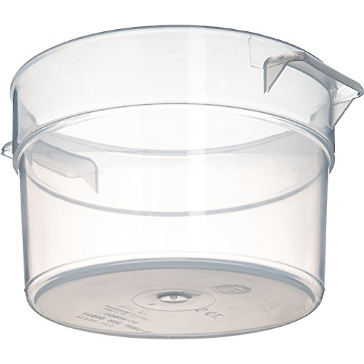 Carlisle FoodService Products 020530 BPA-Free Bains Marie Round Storage Container, 2 Quart, Clear