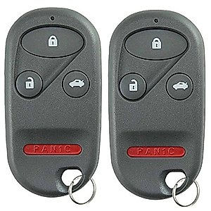 KeylessOption Keyless Entry Remote Control Car Key Fob Replacement for KOBUTAH2T (Pack of 2)
