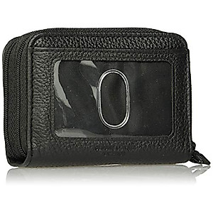 Buxton Hudson Pik-Me-Up Wizard Leather Wallet, Compact, Black
