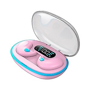 Headphones with Microphone, Bluetooth Earphones, in Ear Sleep Earphones, Hidden, Compact, Music Calls, Long Battery Life, Wireless Headphones, Noise Cancelling Headphones for Sleeping,