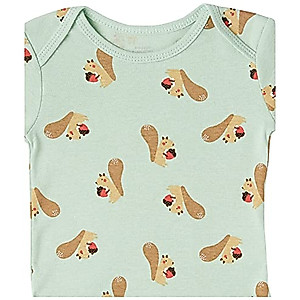 Amazon Essentials Unisex Babies' Cotton Layette Outfit Sets, Pack of 6, Multicolor/Squirrel/Stripe, Preemie