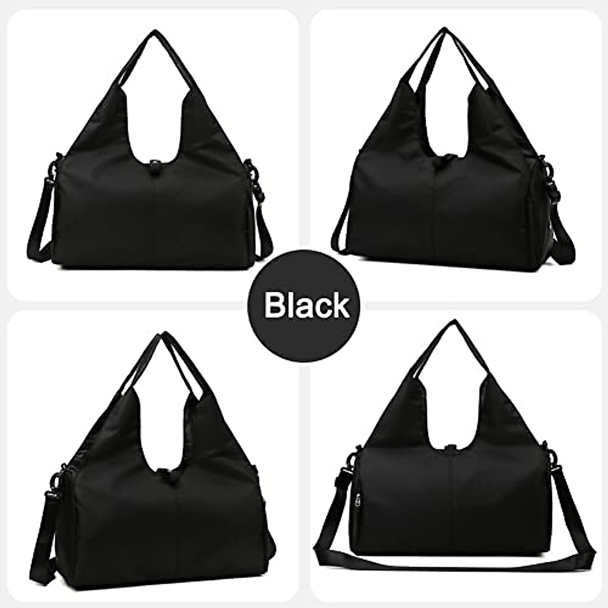 Gym Bag for Women, Sports Yogo Tote Bag and Carry on All Your Stuff Workout Gear, Travel Duffel Shoulder Weekend Bags for Women with Shoe Compartment