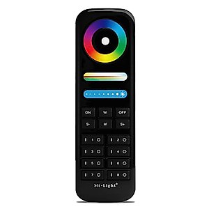 LGIDTECH FUT089-B Miboxer 8-Zone LED Remote Controller Black Color,Work with RGB+CCT LED Light Bulb,Downlight,Strip Controller.Not Work with FUT035 FUT036 FUT037 FUT038 FUT039