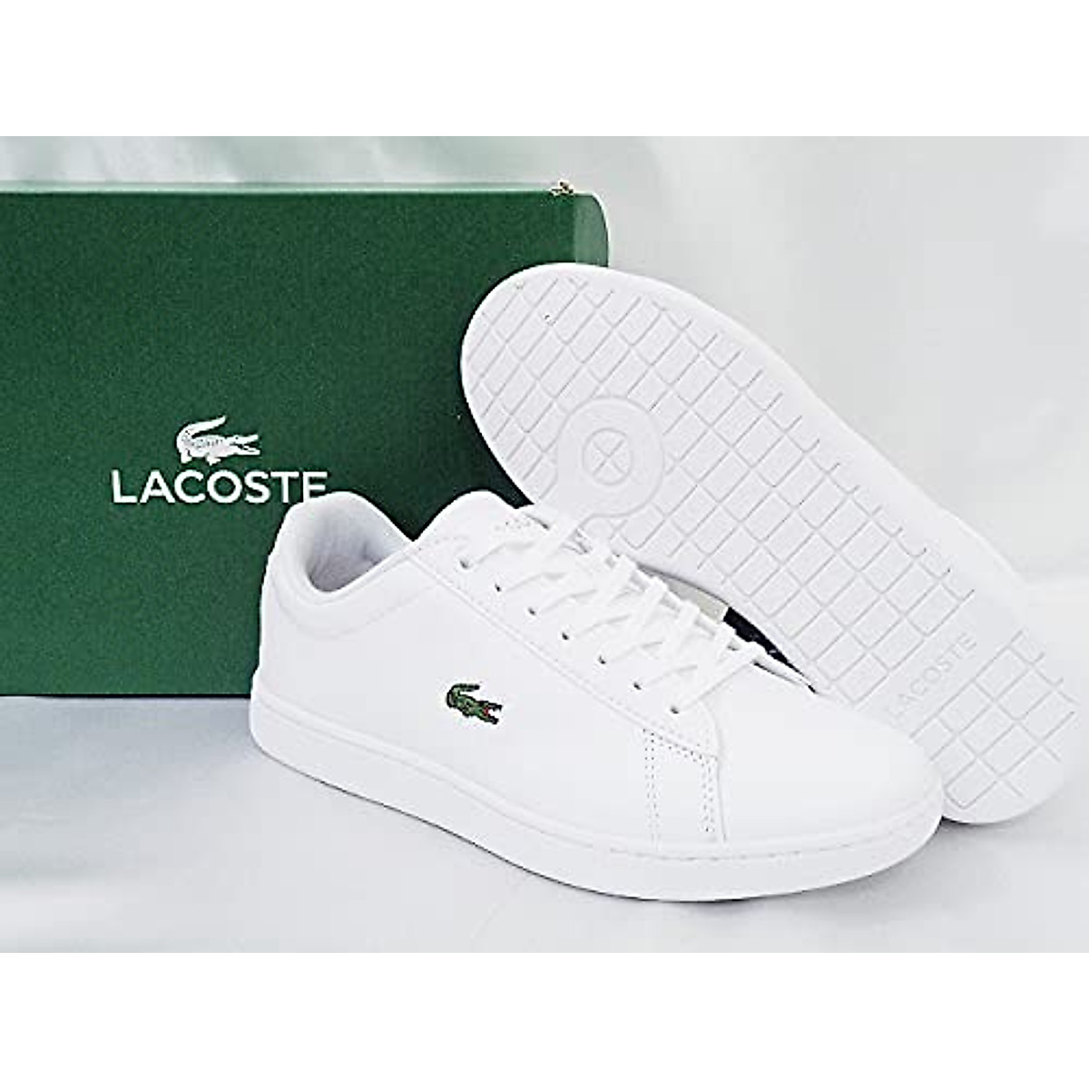 Lacoste Women's Hydez Sneaker, White/Gold, 7.5