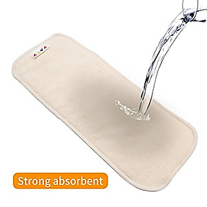 ALVABABY 4 Layers Cloth Diaper Inserts, Rayon from Bamboo Inserts,Reusable Cloth Diaper Inserts Overnight 12pcs 12MB