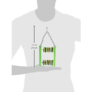 Featherland Paradise | Small Abacus Bird Toy | Designed for Active Birds (4 Inches by 11 Inches)