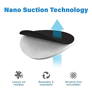 Eyebloc Nanobloc Universal Webcam Covers - Privacy Protection Accessory, No Residue Application - Dots and Bars, 7 Pieces - Wood Marble