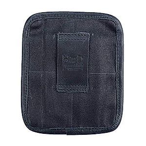 Hide & Drink, Waxed Canvas Belt Marker Pouch, Pocket Organizer, Pen Holder, Stationery Accessories, Handmade Includes 101 Year Warranty (Charcoal Black)