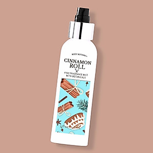 Cinnamon Roll ALCOHOL-FREE Perfume Fine Fragrance Mist by Body Botanic 5 Fl Oz 148 Ml ~ the Irresistibly Yummy Scent of Cinnamon Buns drizzled with Vanilla Buttercream Icing