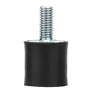 4pcs M3 M5 M6 Rubber Vibration Isolator Mount Cylindrical Shock Absorber for Pump Generator Engine Compressor (VD15*15 M5*12)