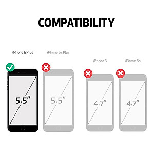 OtterBox Defender Series iPhone 6 Plus Only Case (5.5" Version), Retail Packaging, Neon Rose (Whisper White/Blaze Pink)